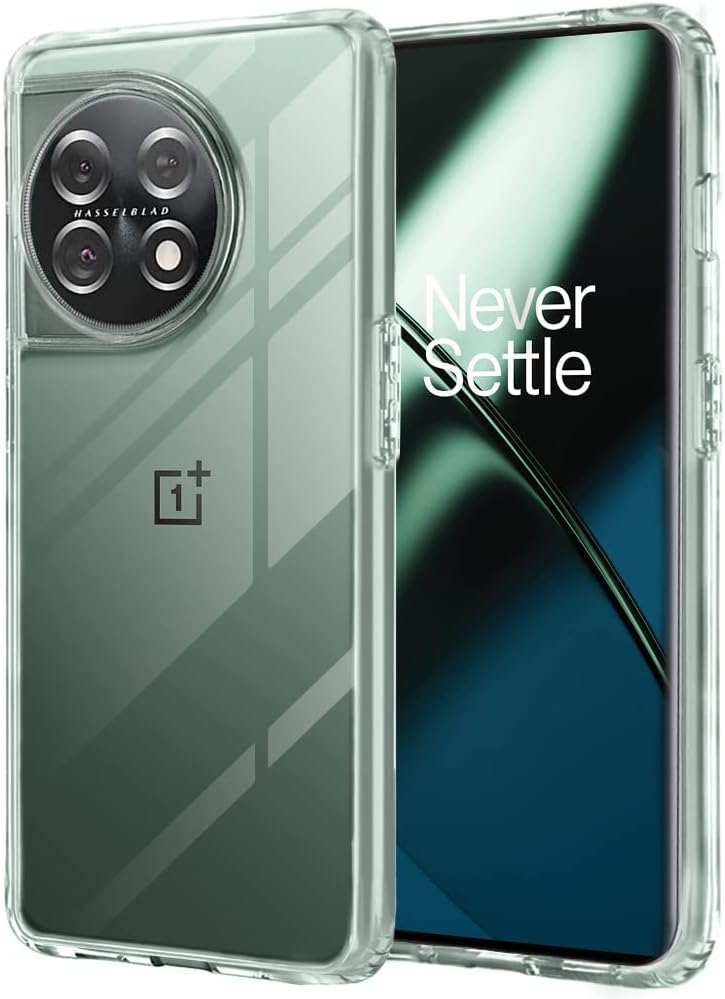 TheGiftKart Ultra-Hybrid Crystal Clear Back Case Cover for OnePlus 11 ...