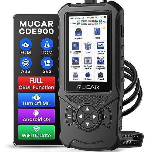 MUCAR CDE900 OBD2 Scanner, Full OBD2 Car Code Reader Diagnostic Scan ...