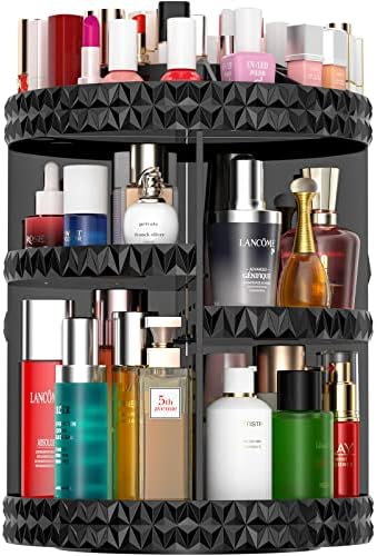 Amazon.com: Rotating Makeup Organizer, DIY 8 Adjustable Layers 360 ...