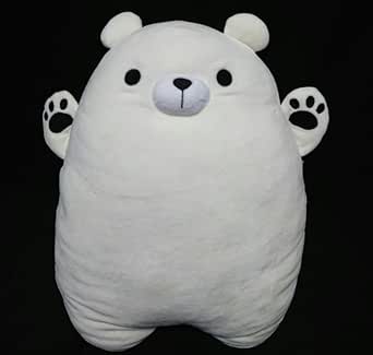 Amazon.co.jp: Mochiri Mochi Mochi Shiroku Bear Big Plush Toy : Toys & Games