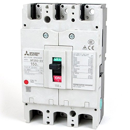 Amazon | 三菱電機 NF250-SV 3P 200A (ノーヒューズブレーカー) (3極) (AC/DC) NN | 電磁開閉器 ...