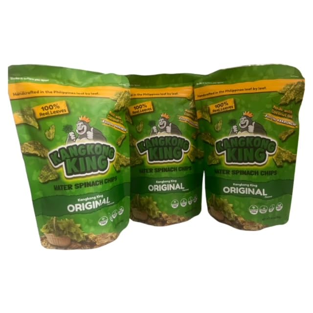 Amazon.com: KANGKONG KING Crispy Spinach Chips, Original Flavor, 60g, Pack of 3