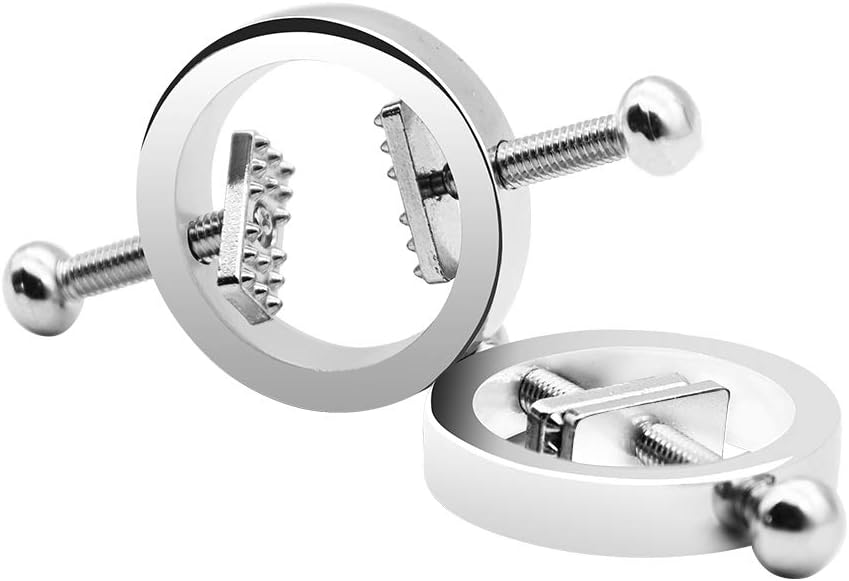 Pinces à tétons fétichistes - Réglable - Sexy - Érotique SM - Rond ...