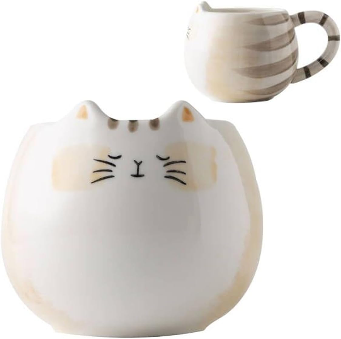 Amazon.com: Meetbees Cute Cat Coffee Mug with Ears, 12 Oz Ceramic Tea ...