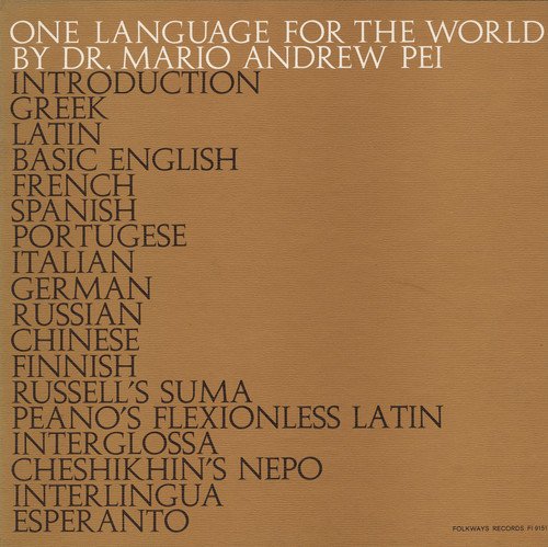 Amazon.com: One Language for the World: 0093070915121: Mario Pei, Mario ...