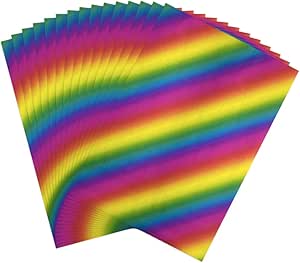 CYFUN DESIGN 50 Sheets Multicolor Aluminum Foil Transfer Paper for ...