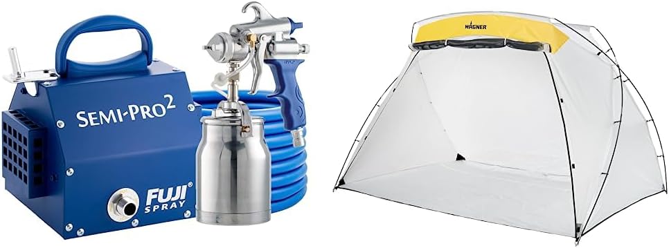 Fuji Spray 2202 Semi-PRO 2 HVLP Spray System and Wagner Spraytech Large ...