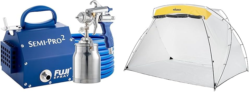 Fuji Spray 2202 Semi-PRO 2 HVLP Spray System and Wagner Spraytech Large ...