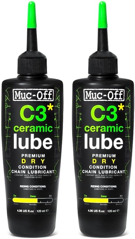 Muc-Off C3 Ceramic Dry Chain Lube Trocken Kettenöl Fahrrad 120 ml, 2 ...