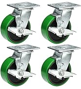 Amazon.com: HANDSAMMU'S 3inch Industrial Casters, Semi Steel Cast Iron ...