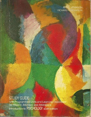 Introduction to Psychology: Study Guide: Ernest R Hilgard ...