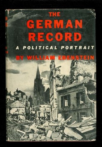 The German record: Ebenstein, William: Books - Amazon.ca