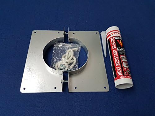 Chimney Sealing Collar Split Plate (6 inch Flue Hole) : Amazon.co.uk ...