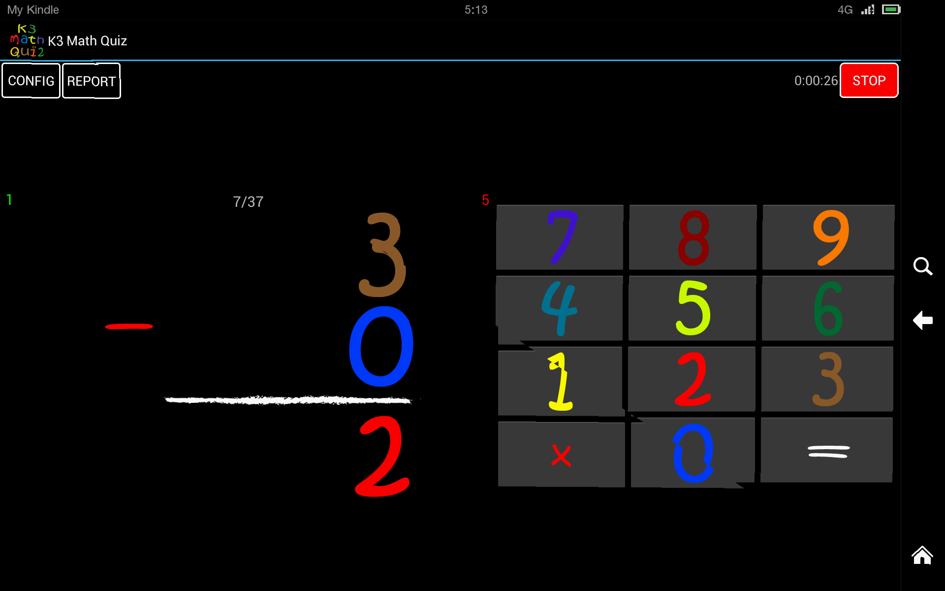 K3 Math Quiz - App on Amazon Appstore