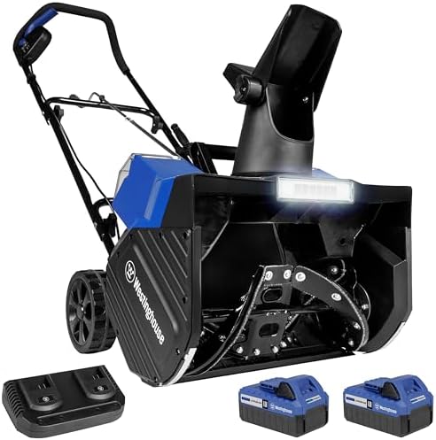 Amazon.com : Westinghouse WSnow18 48V Cordless Snow Blower 18 Inch Kit ...
