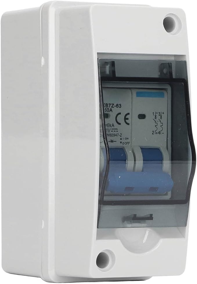 2 Pole DC Miniature Circuit Breaker, 1000V 50Amp DC Breaker Solar ...