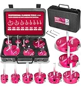 Amazon.com: 7Pcs PVC Pipe Fitting Reamer Kit - Complete Plastic Reamer ...