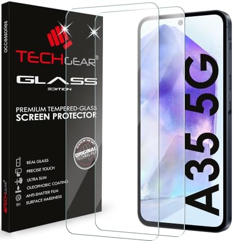 TECHGEAR 3 Pack GLASS for Samsung Galaxy XCover 7 / XCover 7 Pro Screen ...