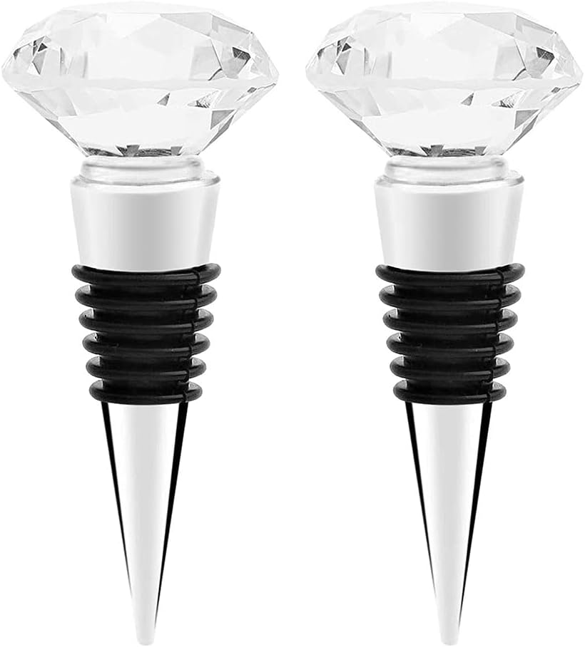 Amazon.com: VANVENE Decorative Crystal Wine and Beverage Bottle Stopper ...
