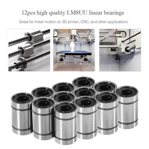 Snapklik.com : MELIFE 12PCS LM6UU Linear Bearings, 6mm Bore Dia Linear ...