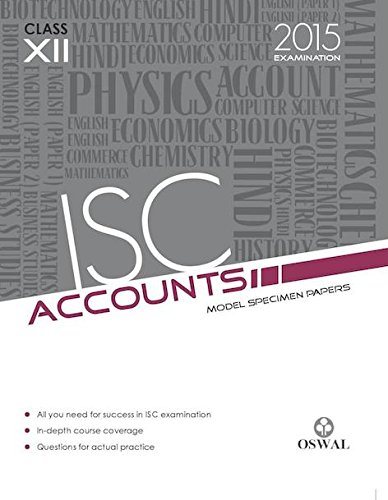 ISC ACCOUNTS MODEL SPECIMEN PAPERS : Amazon.in: Books