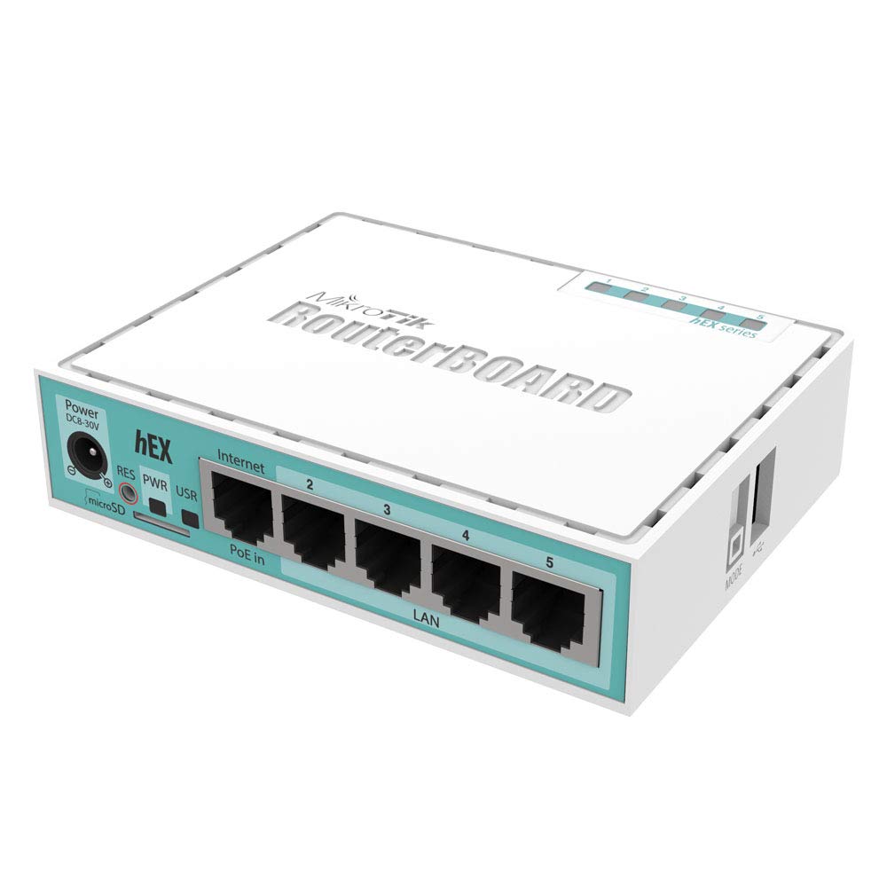Amazon.com: Mikrotik hEX RB750Gr3 Router Gigabit Ethernet de 5 puertos ...