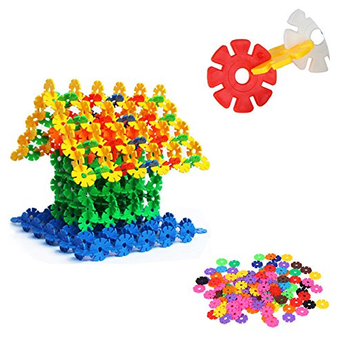 idream 100pcs 3.2cm Multi color interlocking snowflakes model building ...
