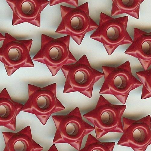 Amazon.com: Bulk 3/16" Red Top Painted Aluminum Star Eyelets - 500 Pack