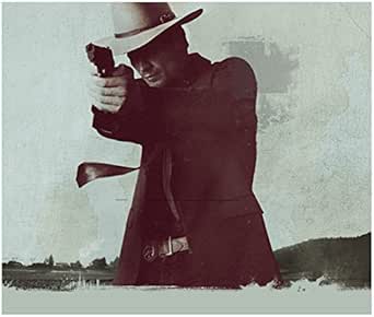 Justified Timothy Olyphant as Raylan in Cowboy Hat Pointing Gun Unique ...