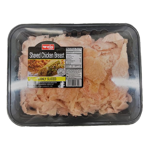 Amazon.com: Weis Quality, Shaved Chicken Sandwich Steaks, 16 Ounce ...