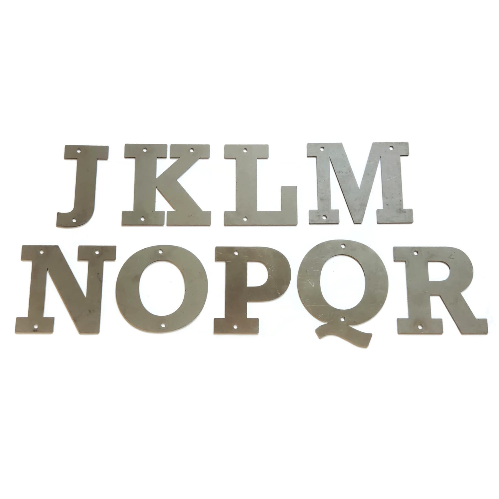 Snapklik.com : Steel Metal Letters And Numbers A Through Z And 0 ...