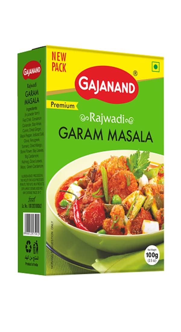 GAJANAND Rajwadi Premium Garam Masala Powder, 100 gm (Pack of 1 ...