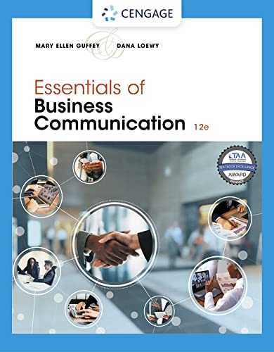 Essentials of Business Communication: 9780357714973: Business ...