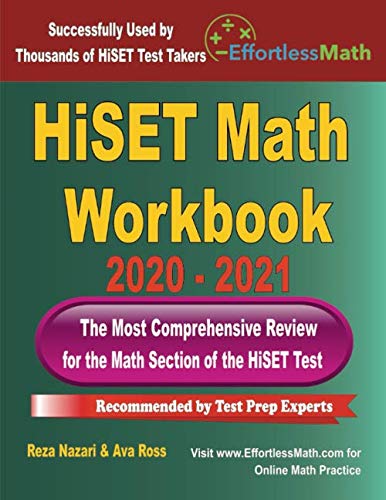 HiSET Math Workbook 2020 - 2021: The Most Comprehensive Review for the ...