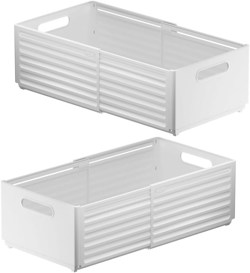Amazon.com: SHINCULSUN Retractable Foldable Plastic Storage Bins with ...