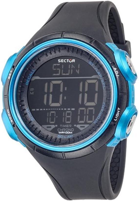 SECTOR NO Limits Men's Digital Quartz Watch with PU Strap R3251590001 ...
