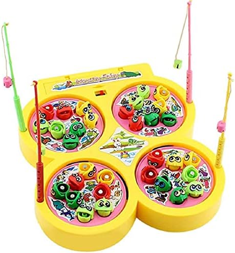 WISHKEY Cute & Colorful Fish Catching Play Set for Kids, Rotating ...