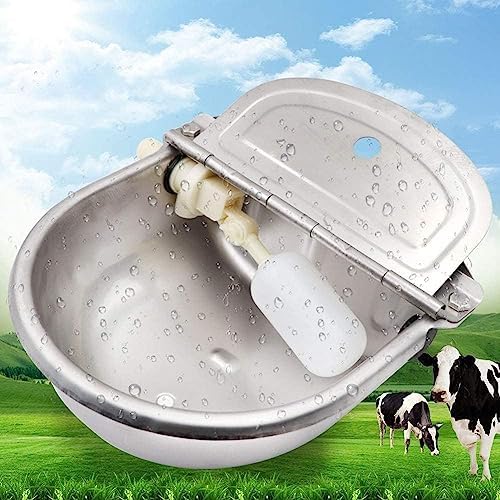 MOGOULUA Automatic Cattle Waterer Bowl Stainless Steel Cow Water Bowls ...