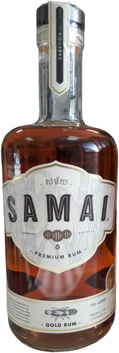 SAMAI - Gold Rum - Rhum Ambré - 41% Alcool - Origine : Cambodge - Bouteille de 70 cl : Amazon.fr ...