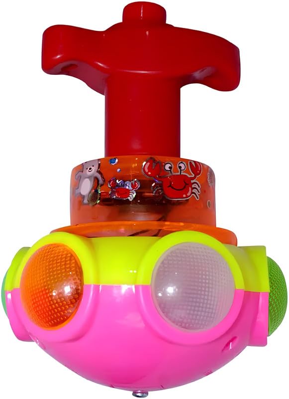 Buy Khilona Emporium Spinning Lattu Top Toy with Lights and Music for ...