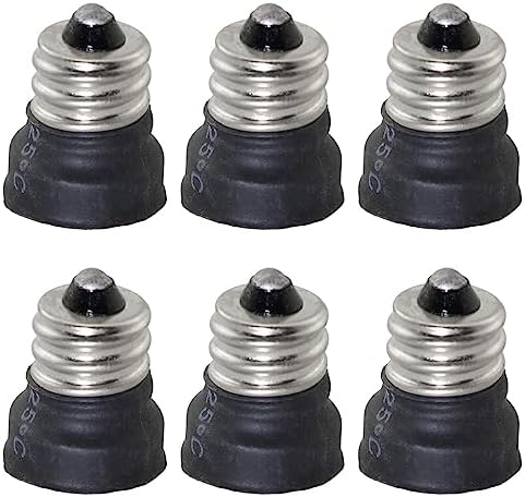 SQXBK 6PCS E12 to E11 Lamp Holder Bulb Base Adapter Mini Candelabra ...