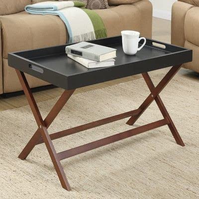 Well Built Folding Coffee Table, Sheesham Wood Foldable Tray with Stand ...