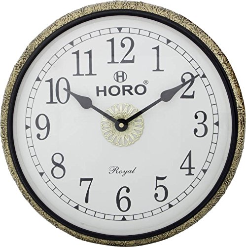 Buy HORO White Alphabetical Dial with Golden Brass Case Ethnic Wall ...