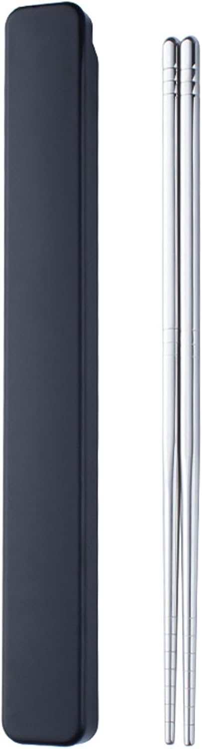 Stainless Steel Chopsticks Reusable, Portable Chopsticks with Pull ...