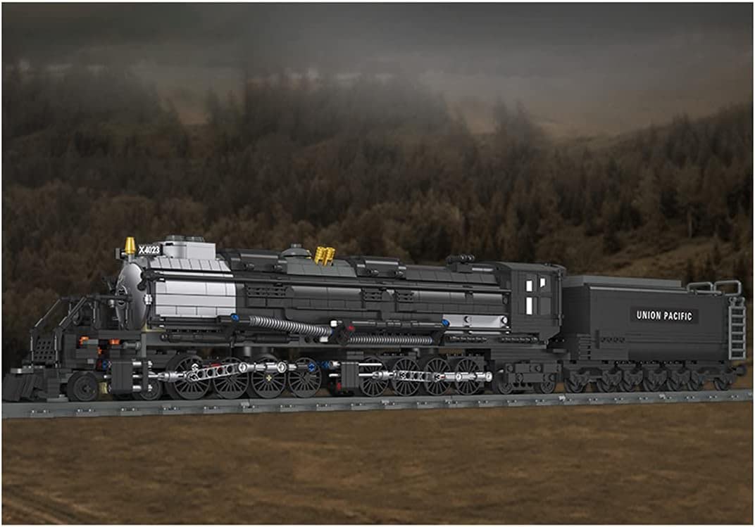 Technic Train Building Kit, 1608Pcs Bigboy Steam Locomotive Retro Steam ...