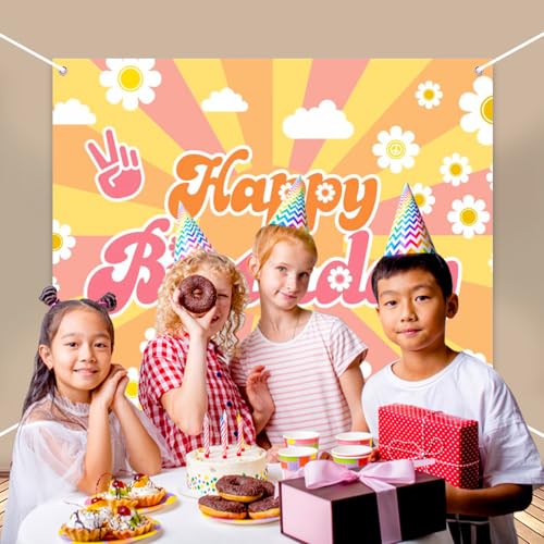 Party Propz Birthday Backdrop for Girls - Happy Birthday Background ...