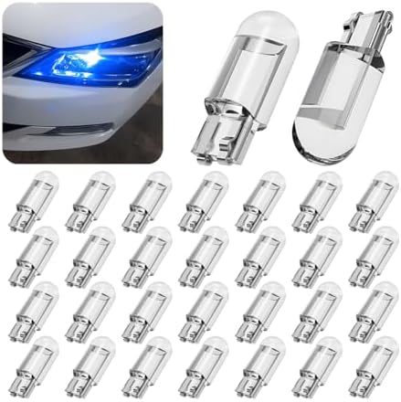 Amazon.com: TNAIYH 30PCS 194 Car LED Light Bulb, 168 2825 W5W Wedge COB ...
