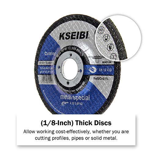 Snapklik.com : KSEIBI 1/8-Inch Metal Cutting And Grinding Disc ...