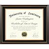 Amazon.com - Luminary 16x20 Wood Diploma Frame with 14x17 Opening Black ...