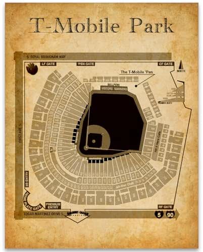 Amazon.com: Seattle Mariners Seating Chart - Seattle Baseball Stadium ...